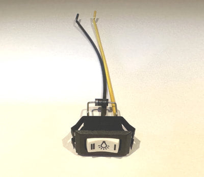 P1434 Rocker Switch For 2 Setting Halogen Lights